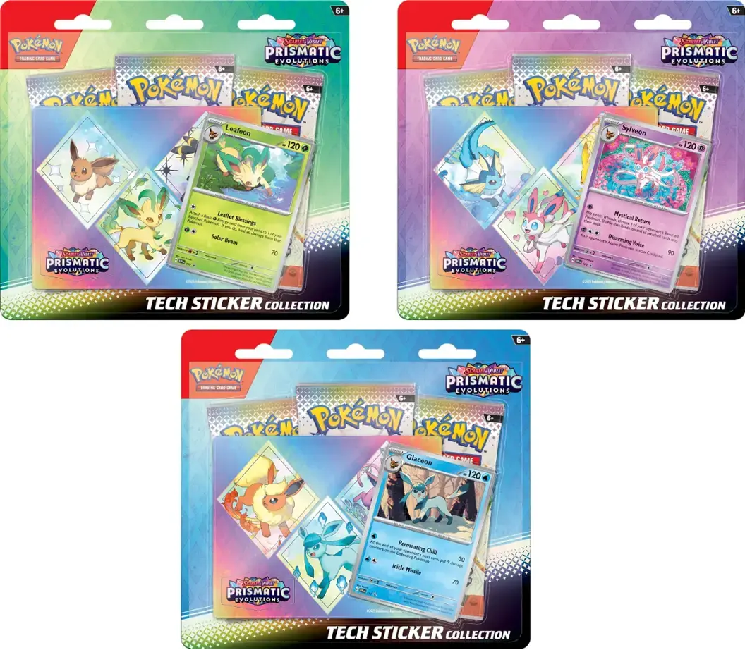 POKEMON - SV - PRISMATIC EVOLUTIONS - Tech Sticker Collection *17 JAN ...