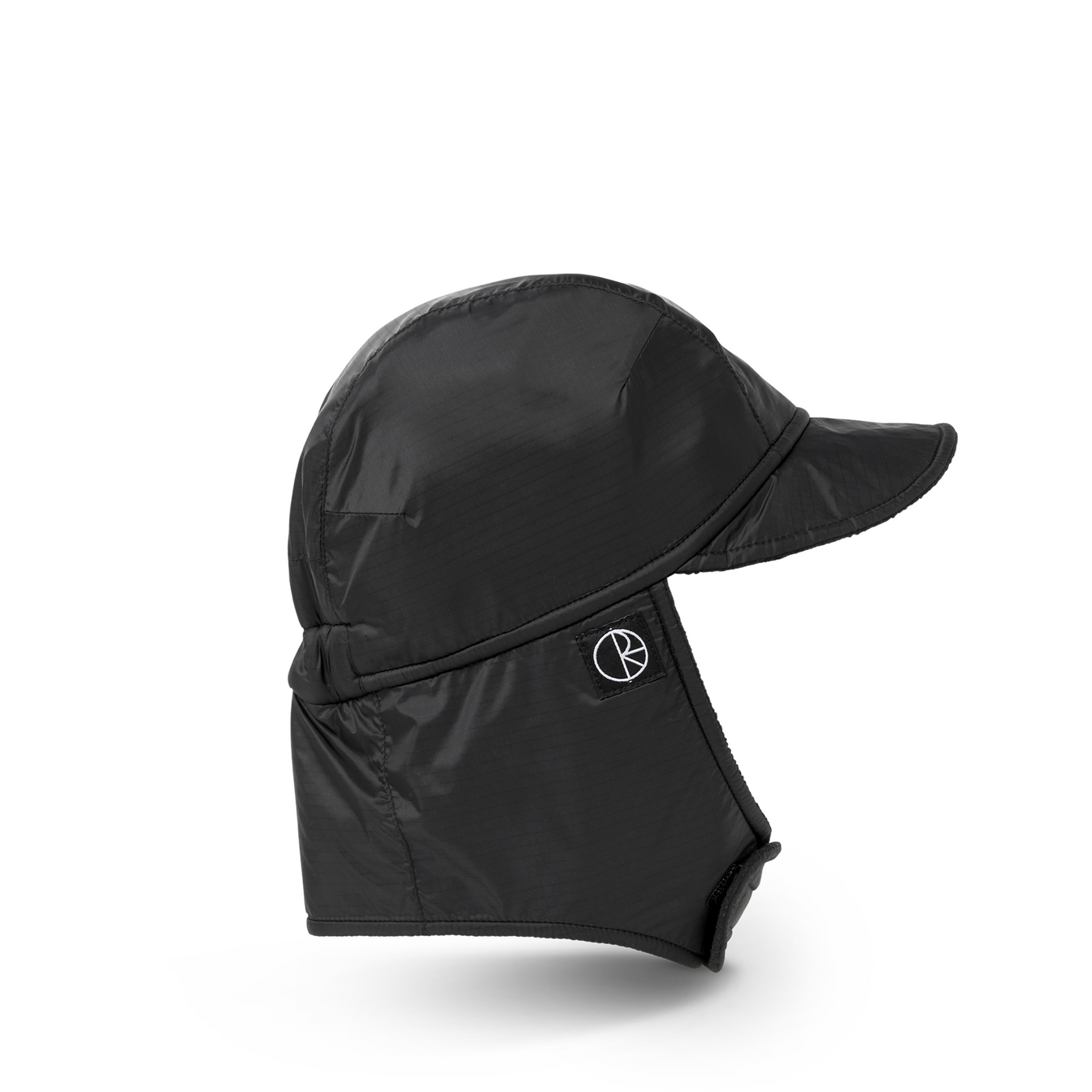 Polar Skate Co. Luke Flap Cap Ripstop - Black - Palm Isle Skate Shop