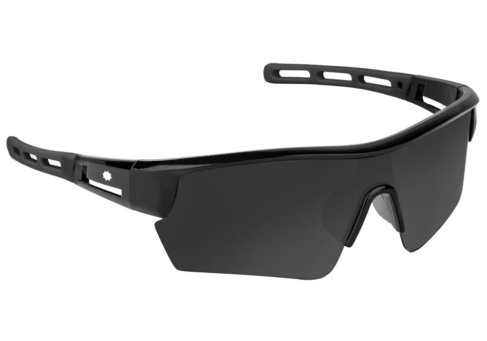Glassy Waco Polarized Speed Shades - Black - Palm Isle Skate Shop