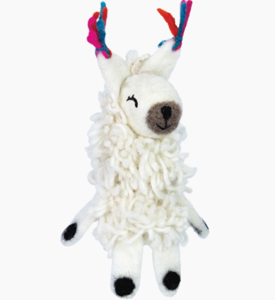 Llama Wild Woolie Finger Puppet - Villages Calgary