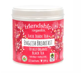 Organic English Breakfast Friendship Tea Tin - Villages Calgary