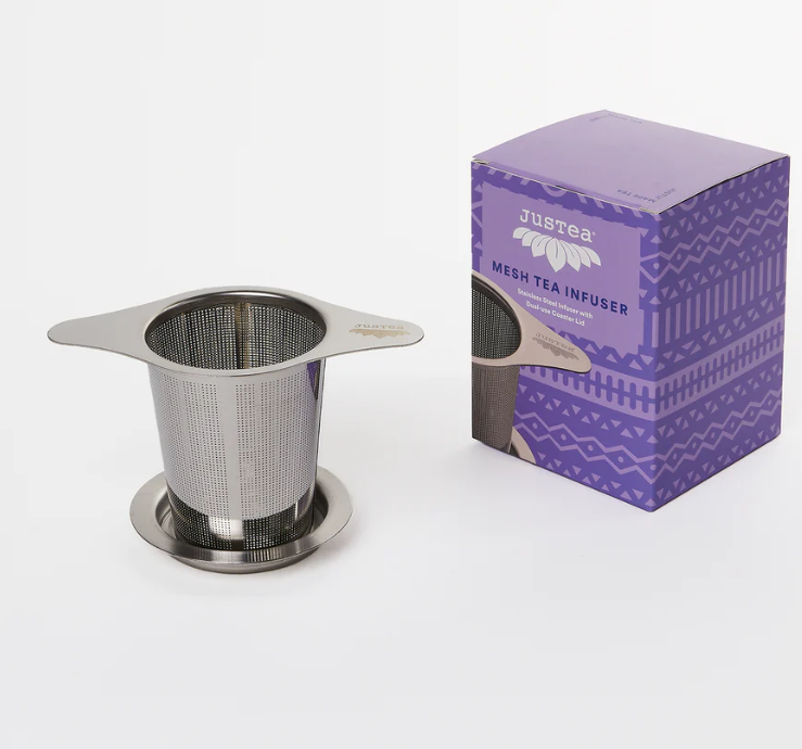 Tea Infuser w Dual-use Coaster Lid - Villages Calgary