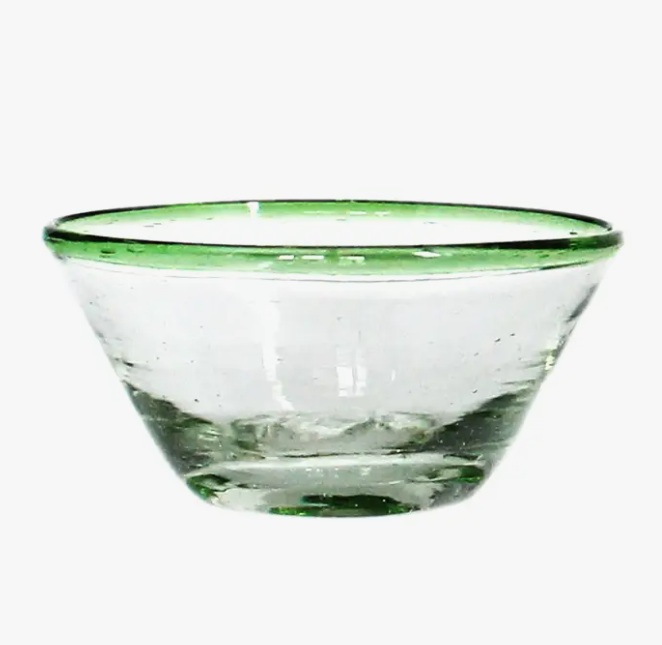 Tiny Green Rim Bowl - Villages Calgary