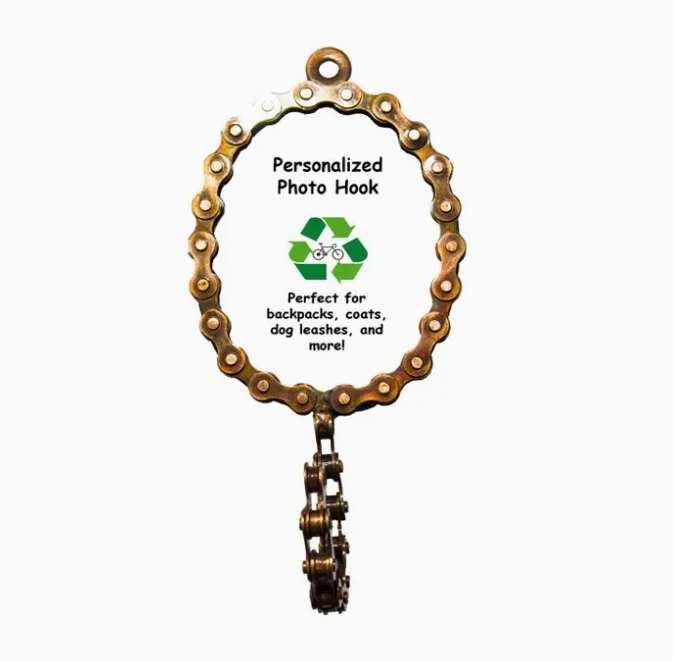 Oval Picture Frame Bike Chain Hook - Villages Calgary
