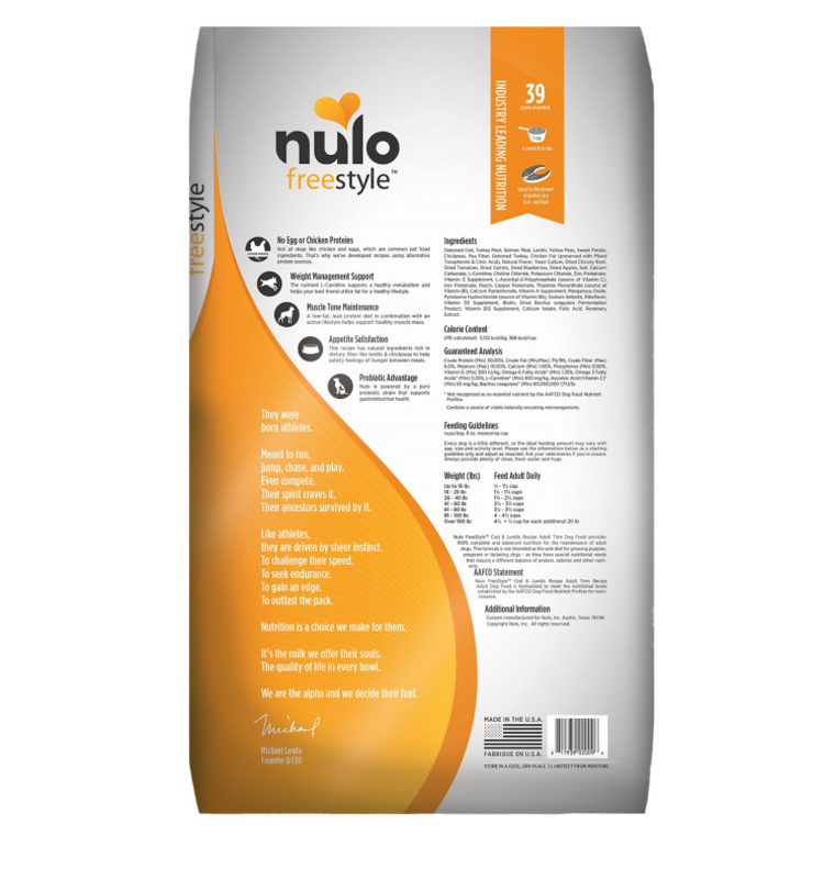 NULO FREESTYLE TRIM COD AND LENTILS - Paws on Chicon