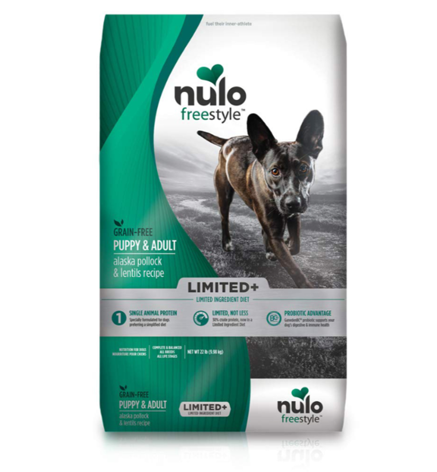 NULO FREESTYLE PUPPY AND ADULT L.I.D. POLLOCK AND LENTILS - Paws on Chicon