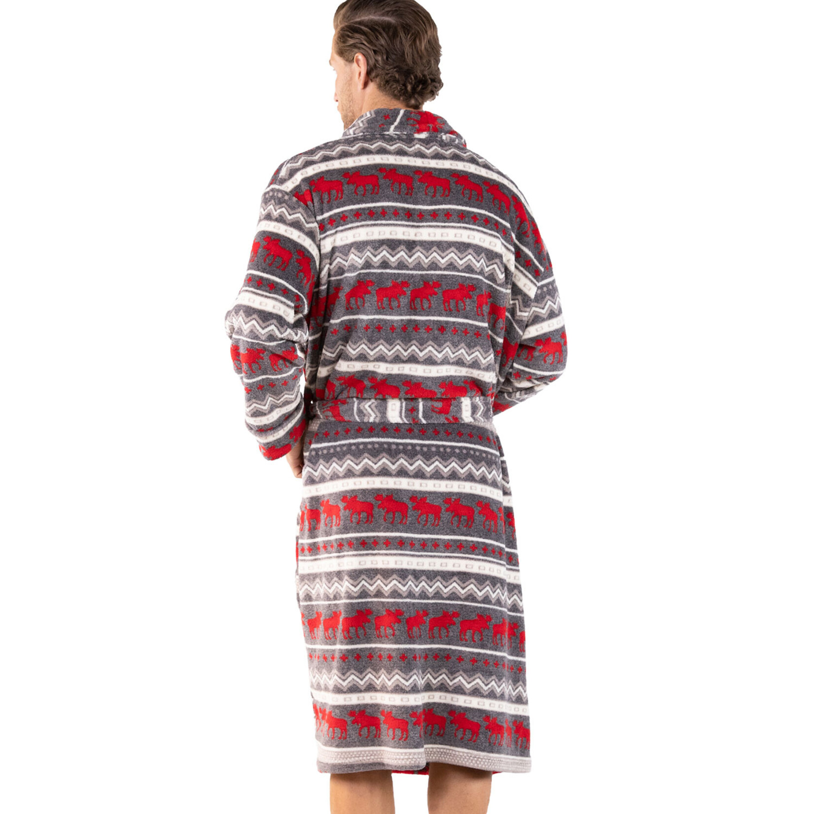 Lazy One Men's Robe - Cabin Moose - KWC Mercantile