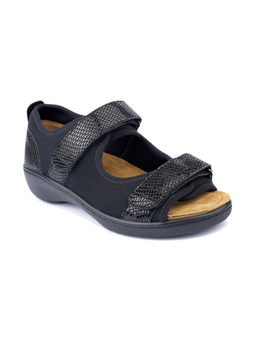 Happy Walker Stretch Sandal Black - PodPlus