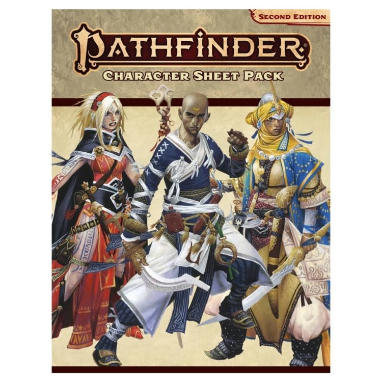 Pathfinder 2e Char. Sheet Pack - Just Games