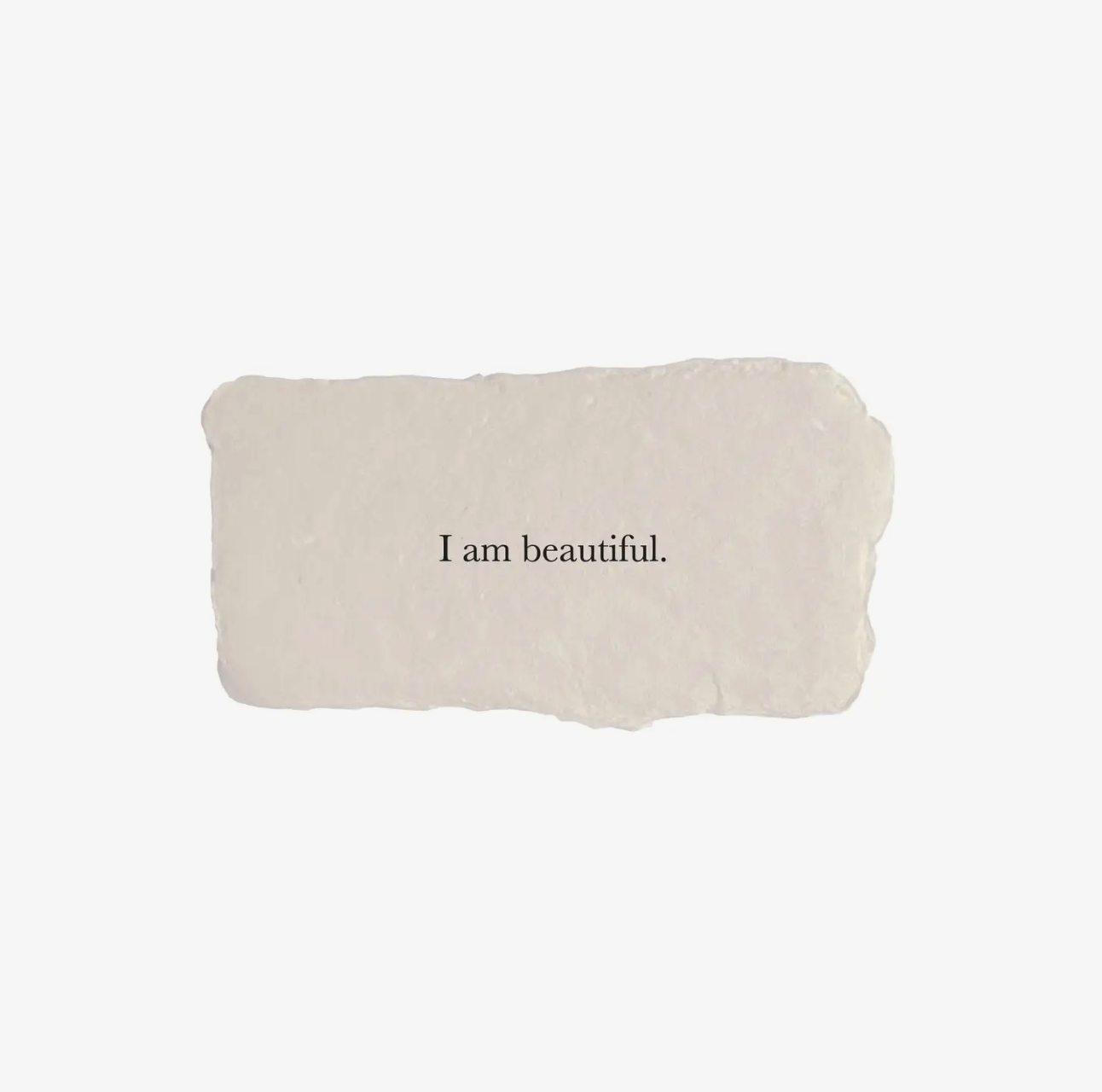"I am beautiful" Affirmation Card - La Petite Maison Antiques