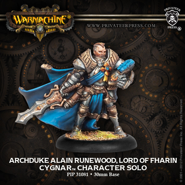 Warmachine Cygnar - Archduke Runewood - Goblin Town Games