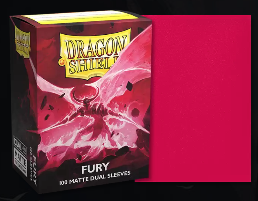 Dragon Shields: (100) Matte Dual - Fury - Black Diamond Games