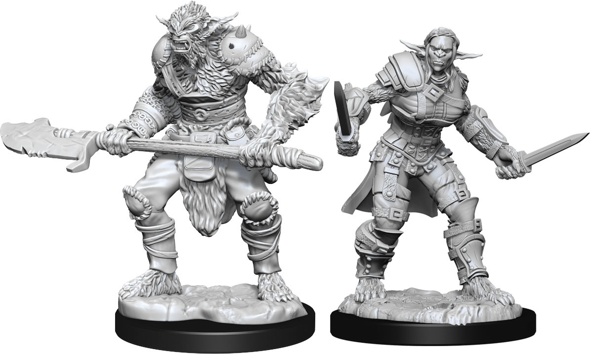 WizKids D&D Nolzur`s MUM: W15 Bugbear Barbarian Male & Bugbear Rogue ...