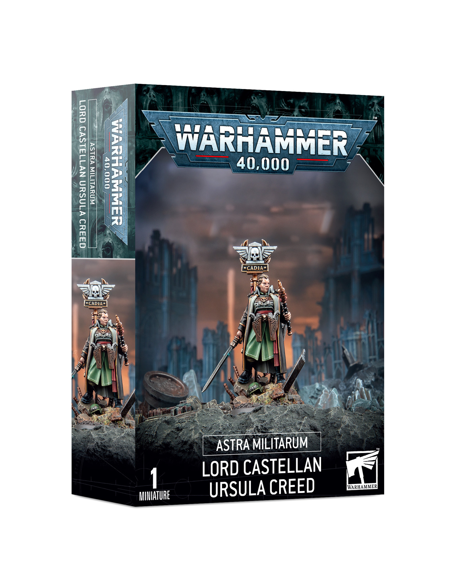 Warhammer 40K Astra Militarum: Lord Castellan Ursula Creed - Black ...