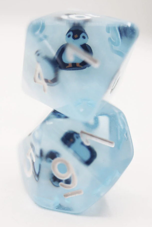 Frozen Penguin RPG Dice Set - Black Diamond Games