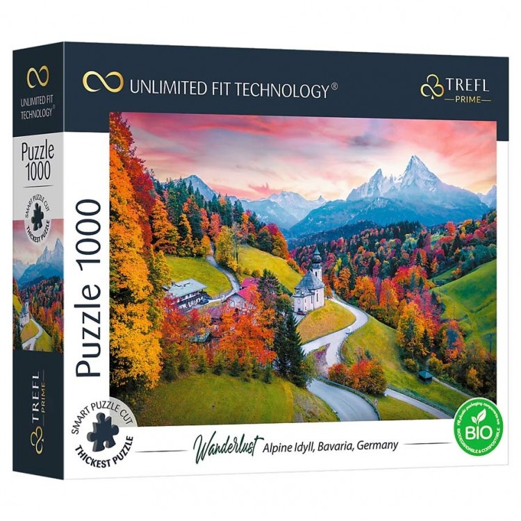 Trefl Puzzle: Wanderlust: Alps/Bavaria 1000pc - Black Diamond Games