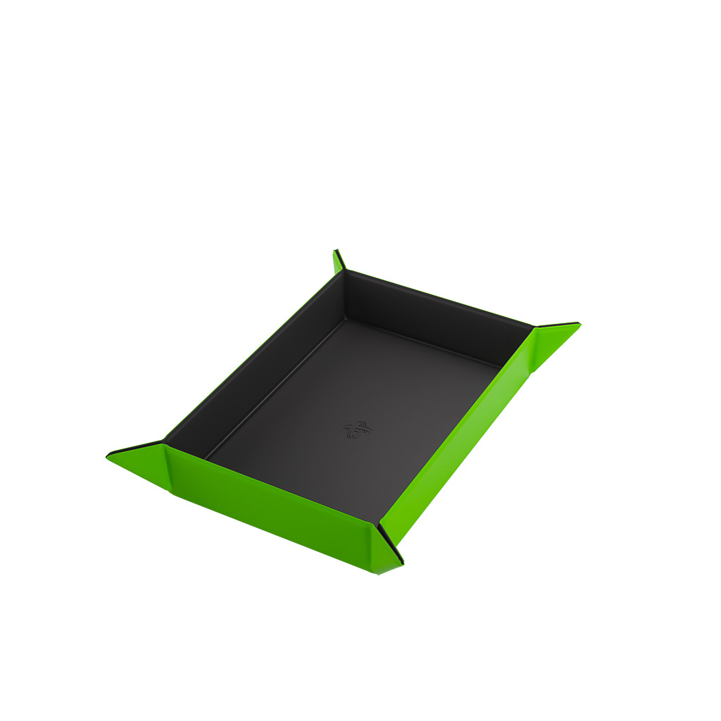Magnetic Dice Tray Rectangular Black/Green - Black Diamond Games