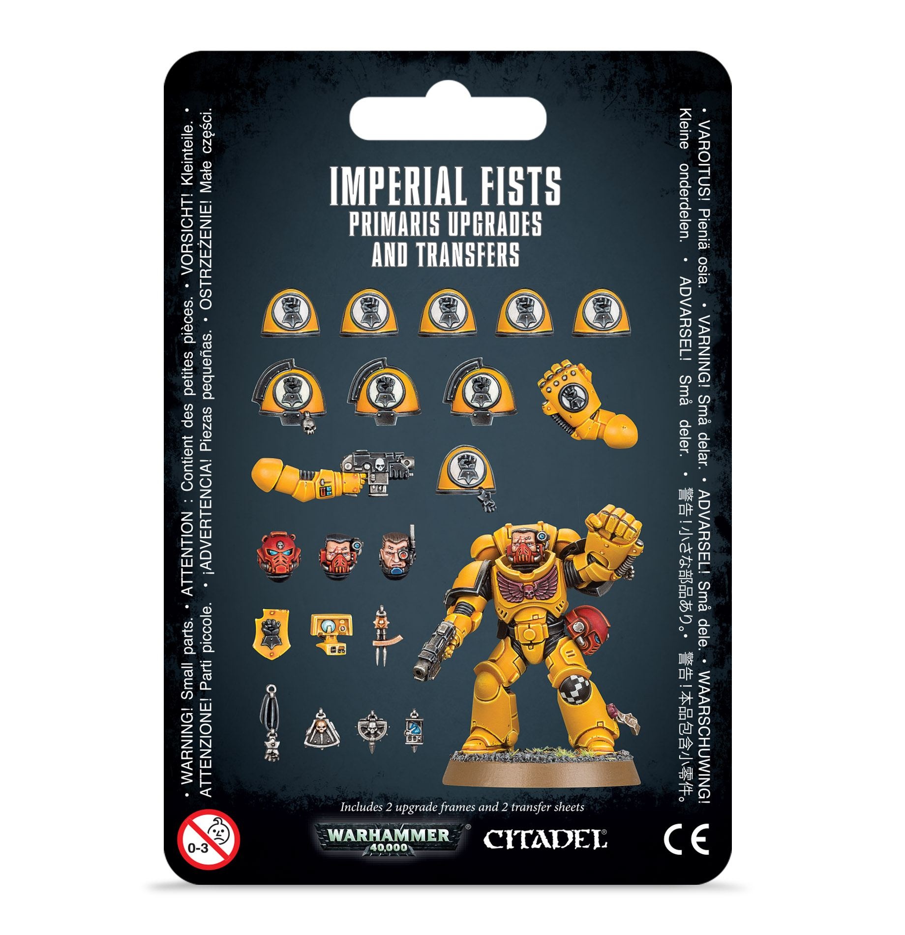 Warhammer 40K Space Marine Imperial Fists Primaris Upgrades - Black ...