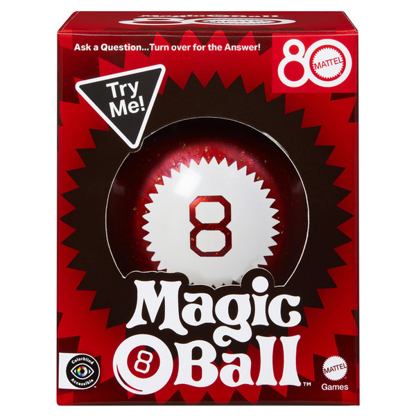 Magic 8 Ball: Mattel 80th Ruby Red - Black Diamond Games