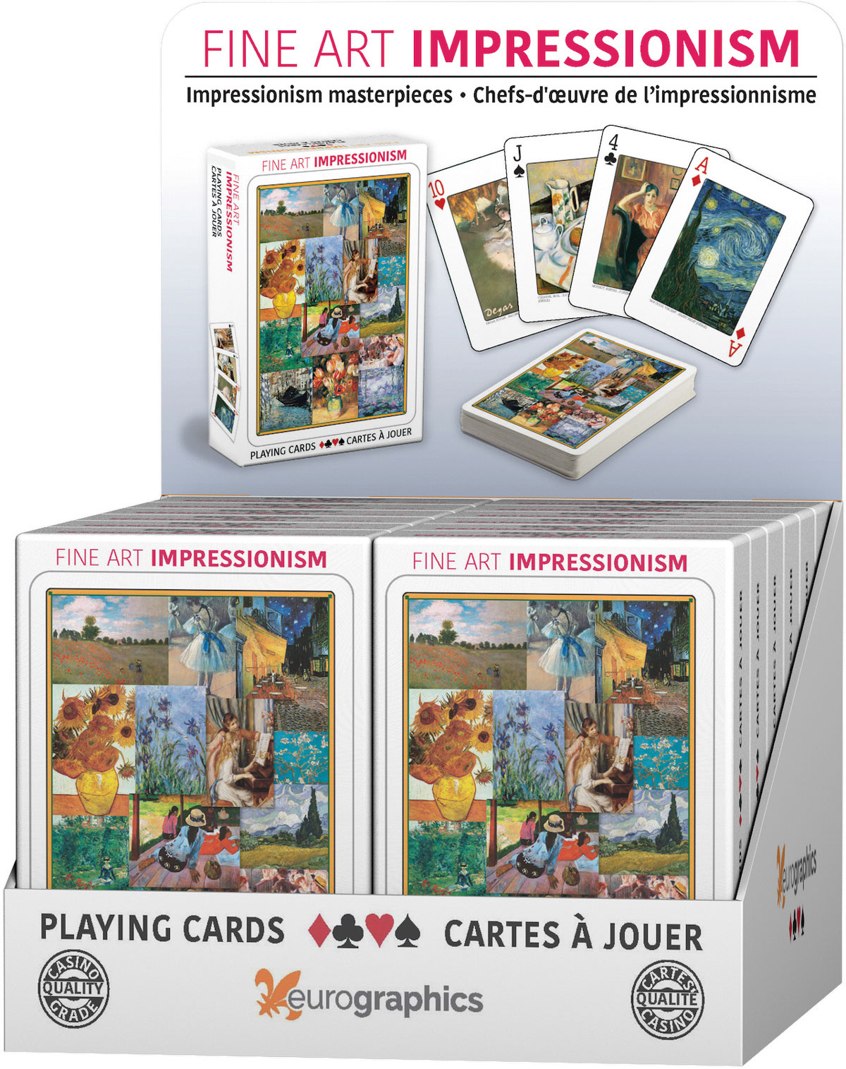 Fine Art Impressionism Playing Cards - Black Diamond Games