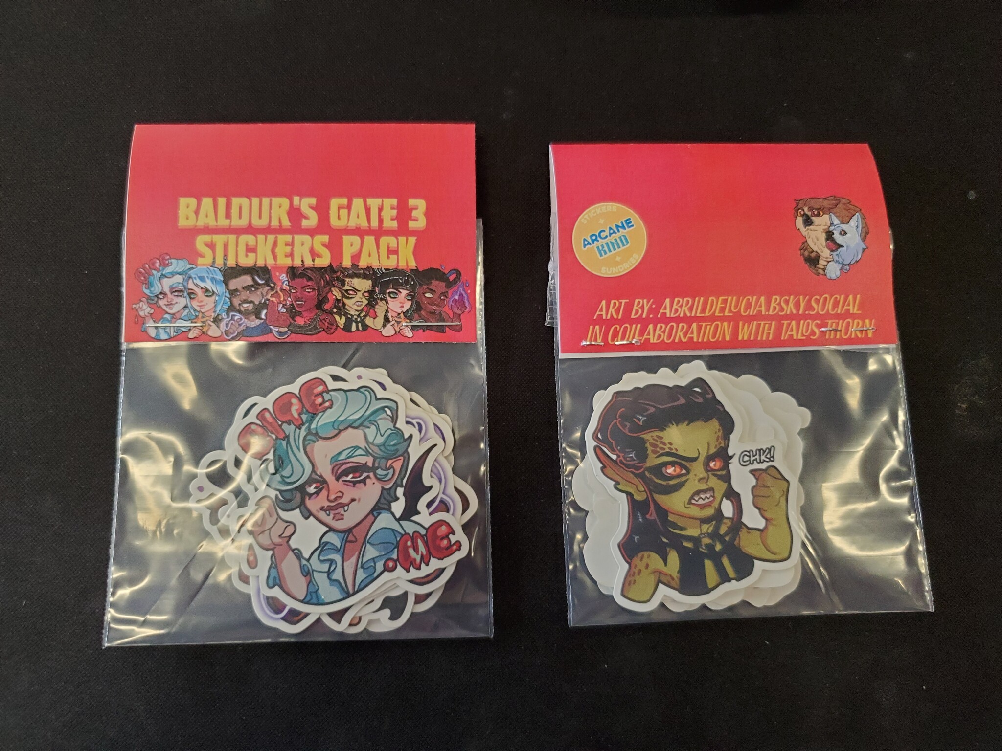 Baldur's Gate 3 Sticker Bundle (Set of 8) - Black Diamond Games