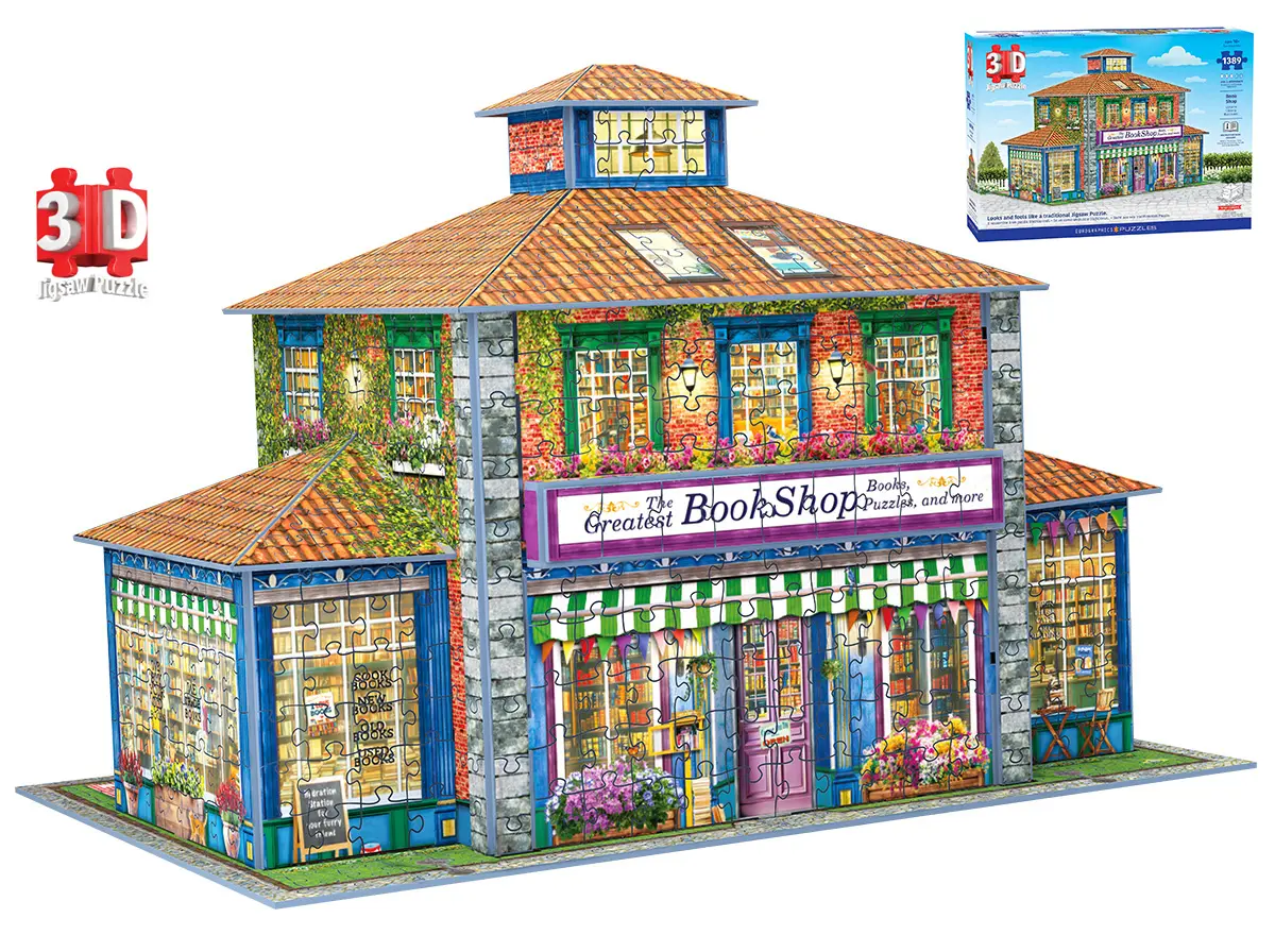 Puzzle: Book Shop (3D) - Black Diamond Games