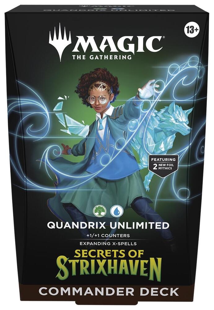 Secrets of Strixhaven Commander Deck - Quandrix Unlimited - Black ...