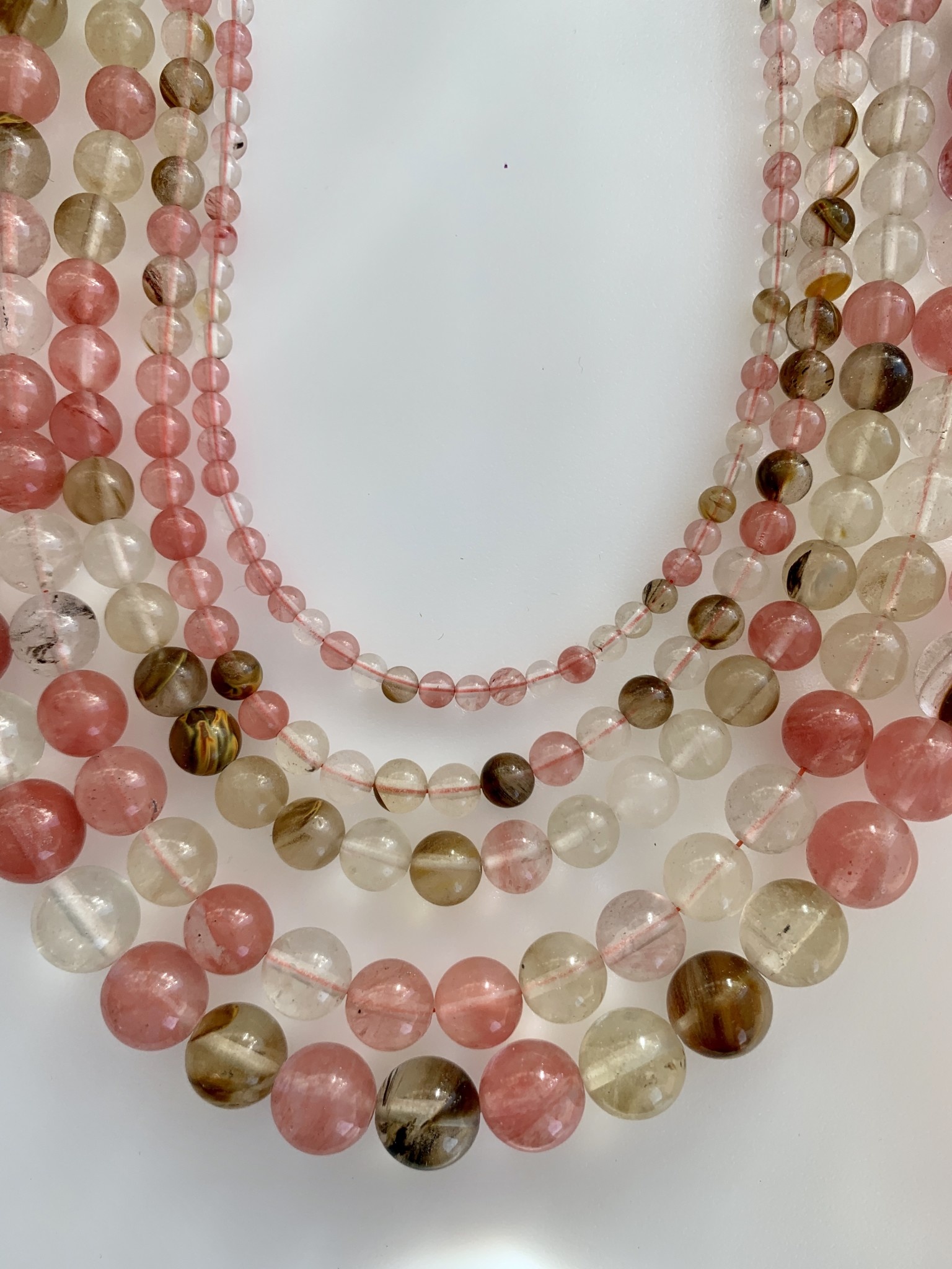 Bead World Mixed Yellow Cherry Qrtz 16" Strand - Bead World Incorporated