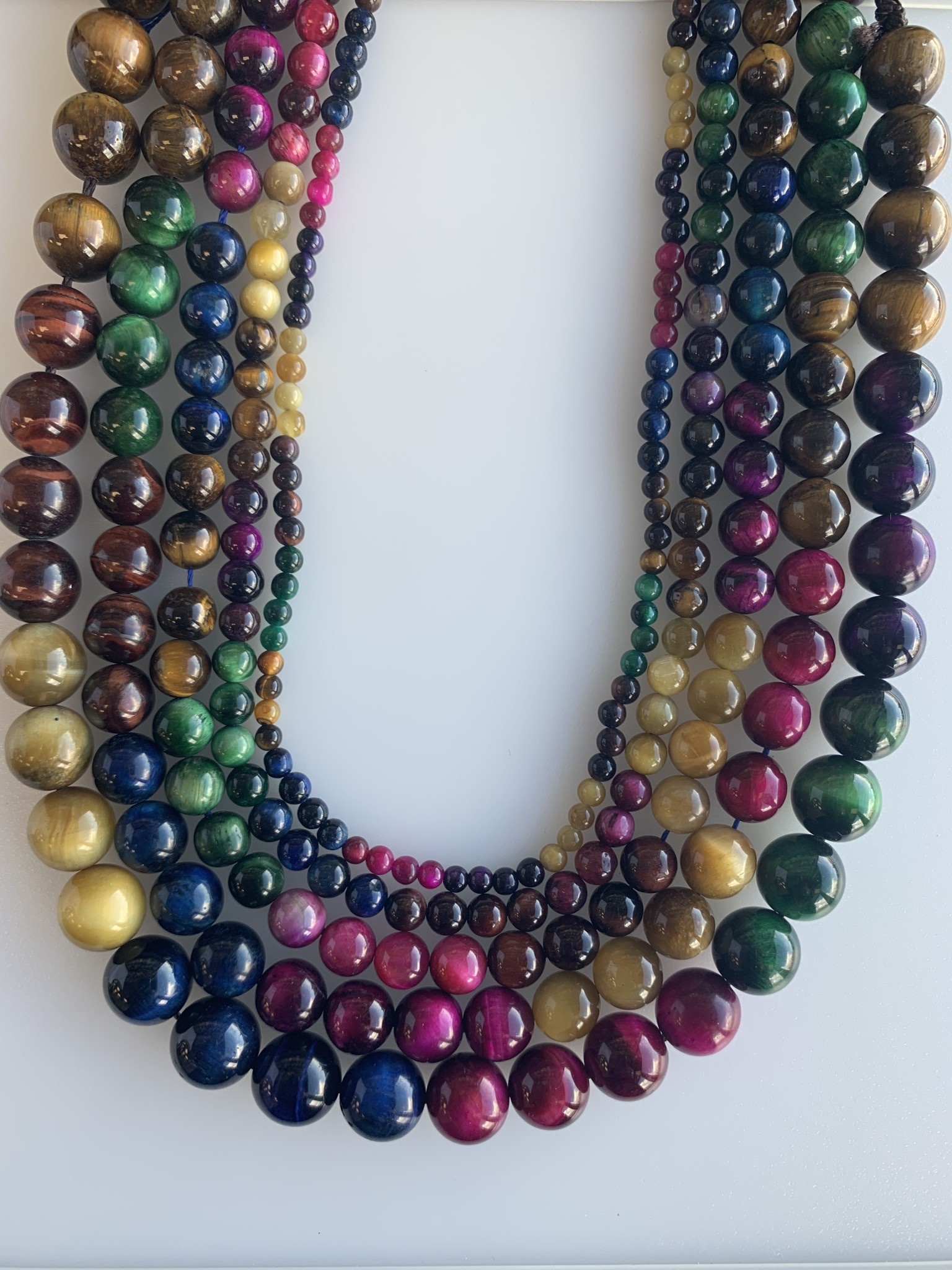 Bead World Mixed Color Tiger Eye 16" Strand - Bead World Incorporated