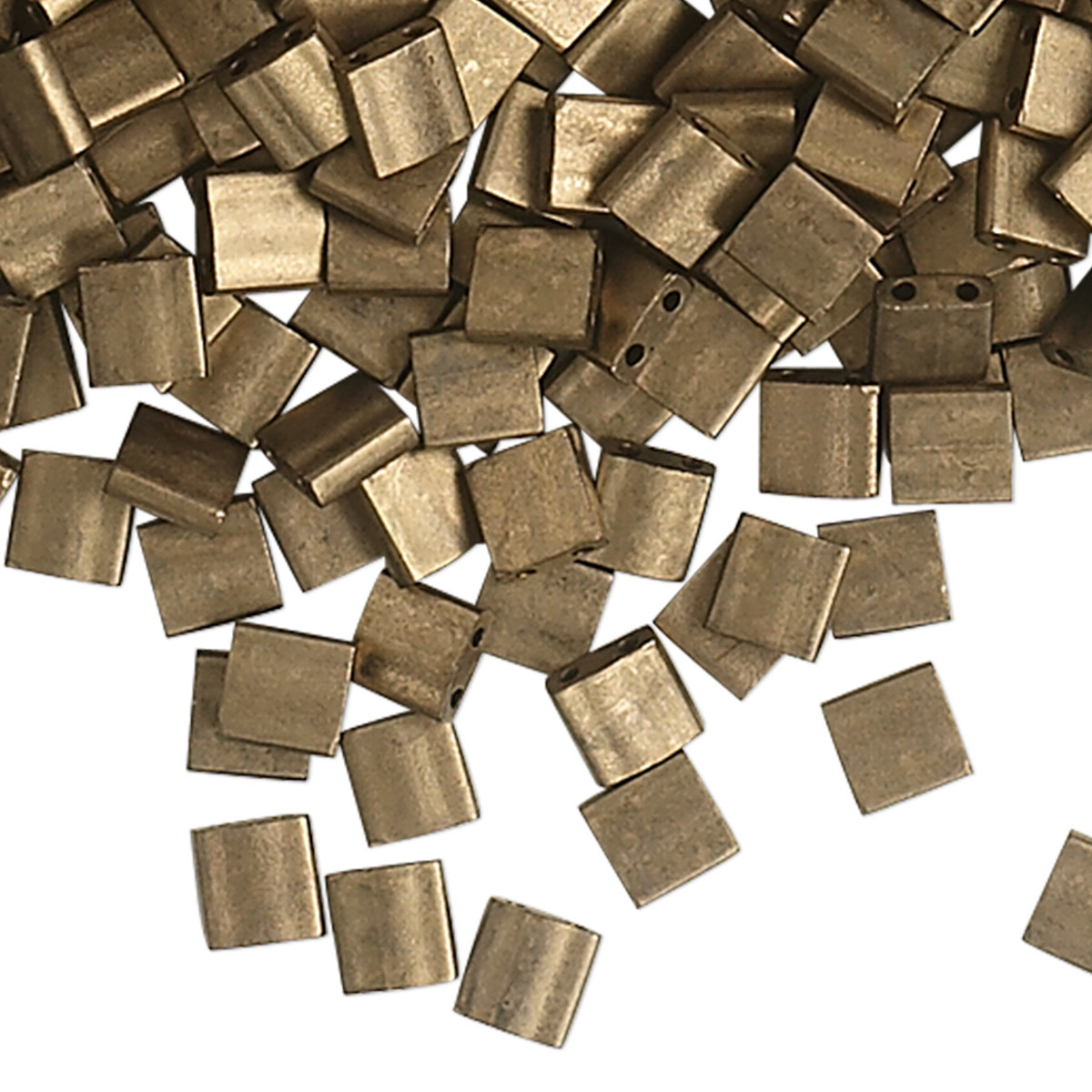 Miyuki Tila Metallic Matte Dk Bronze 10Gms - Bead World Incorporated