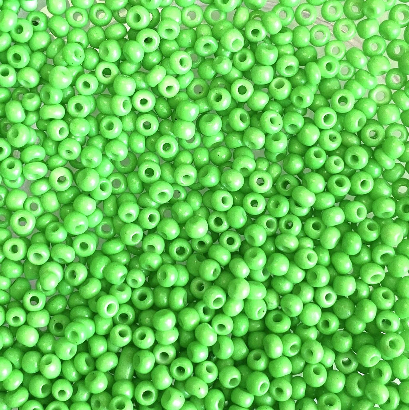 MJB #10 MJB Seed Beads 50gr pkg Light Green - Bead World Incorporated