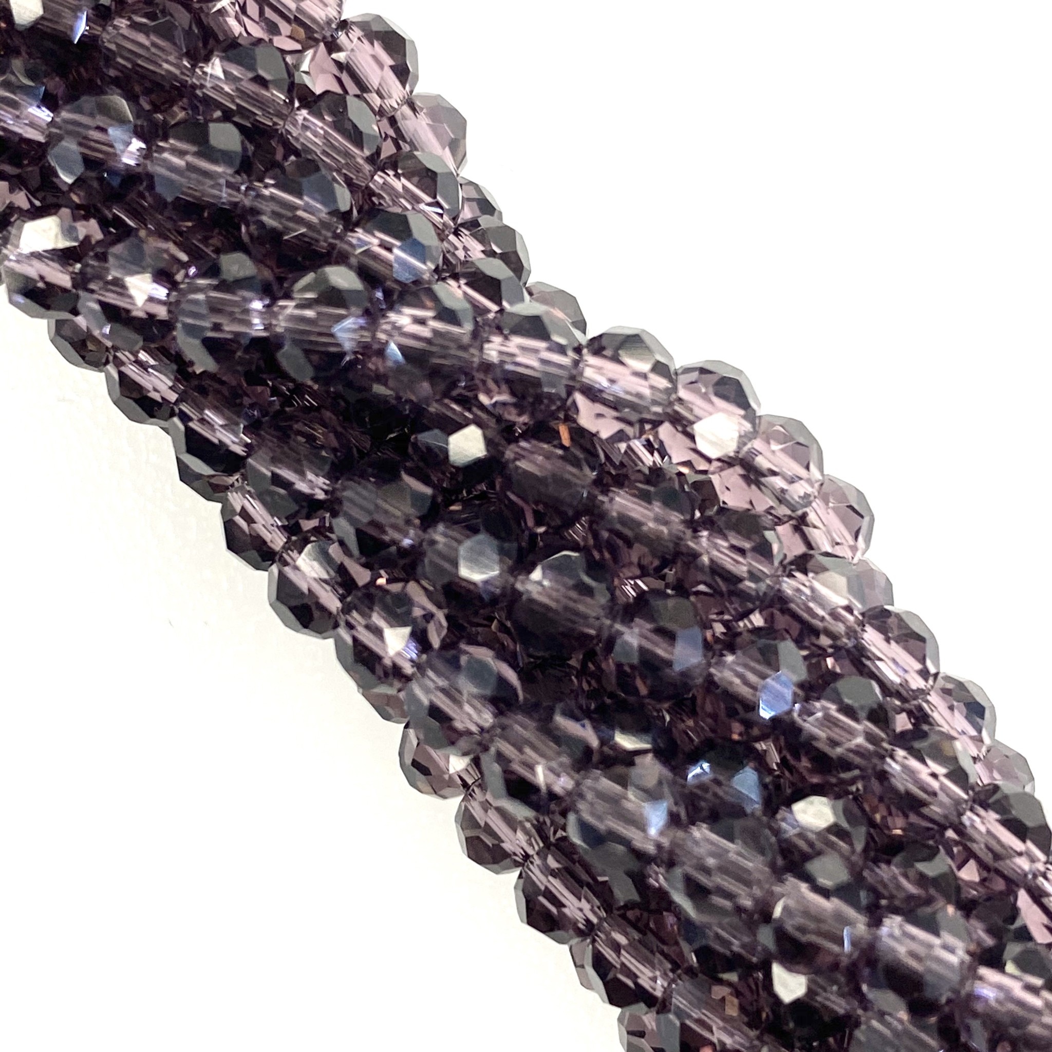Bead World "Purples" 4mm Round Crystal Faceted Beads 144 Beads/Strand ...