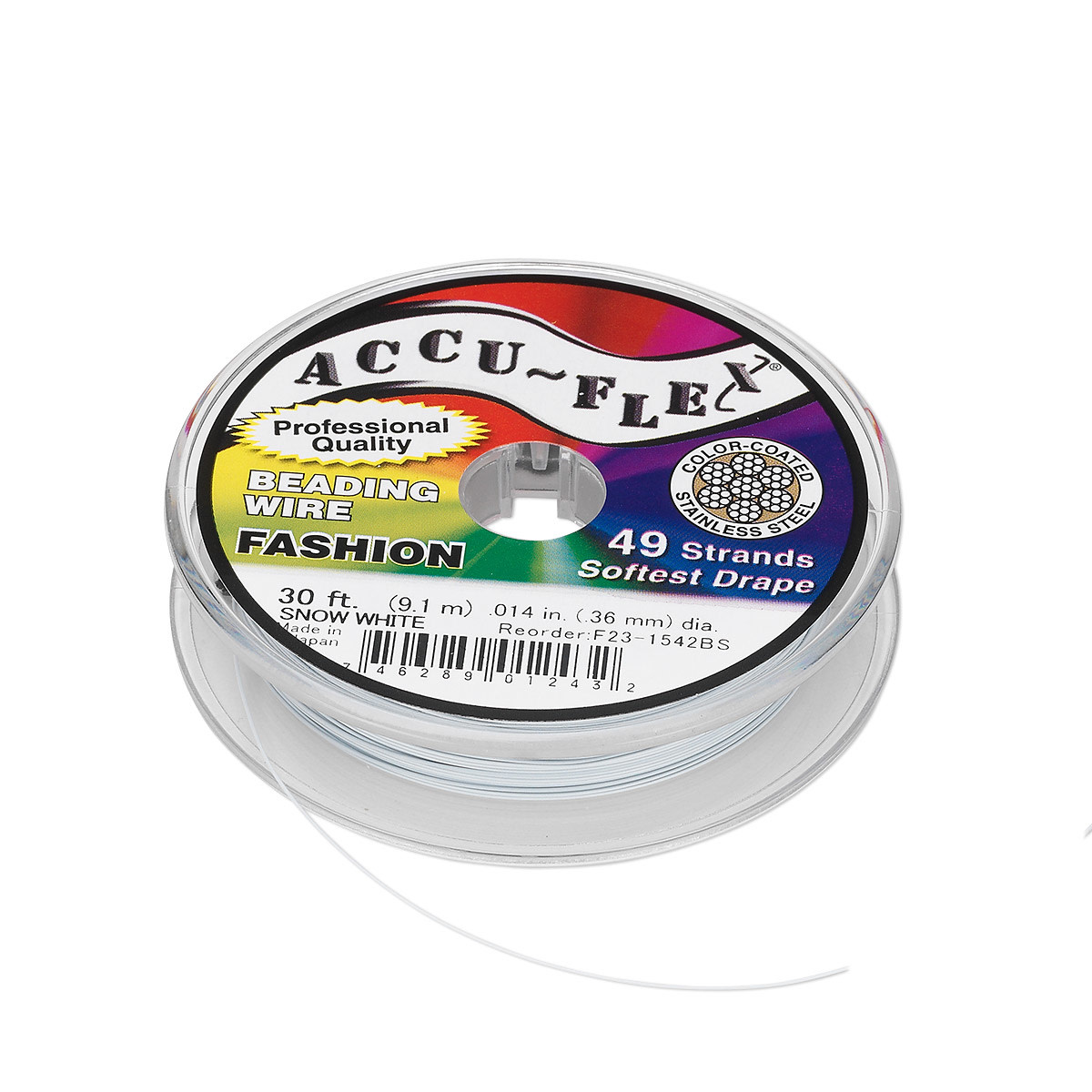 Accu-Flex Accu-Flex Snowwhite .019 49S - Bead World Incorporated