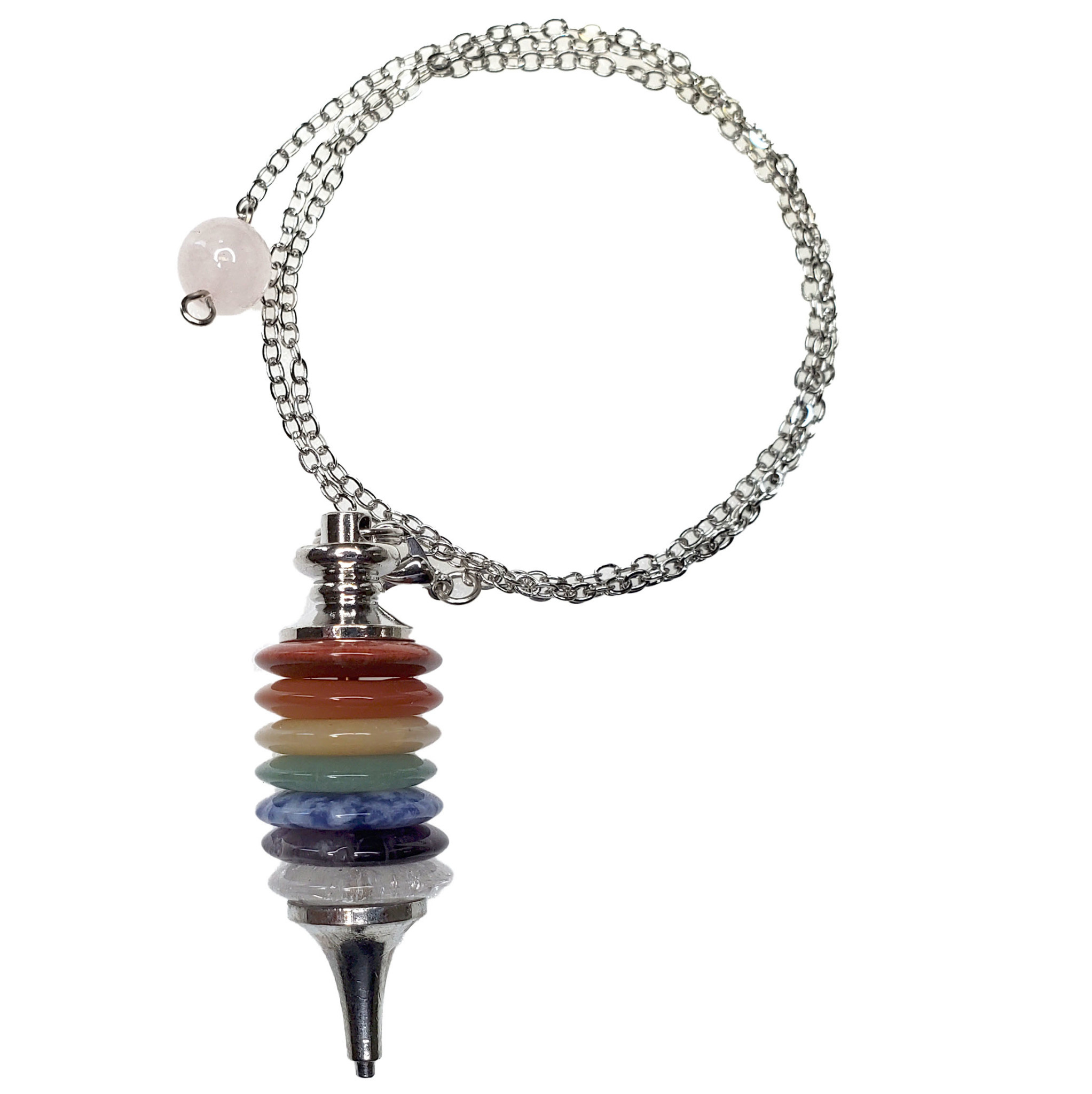 Bead World Chakra Pendulum with Chain - Bead World Incorporated