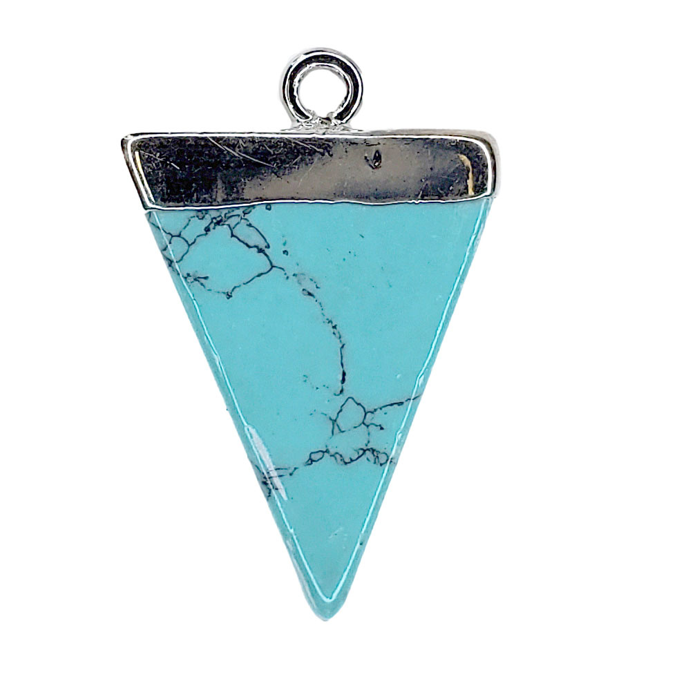 Turquoise Triangular Pendant - Bead World Incorporated