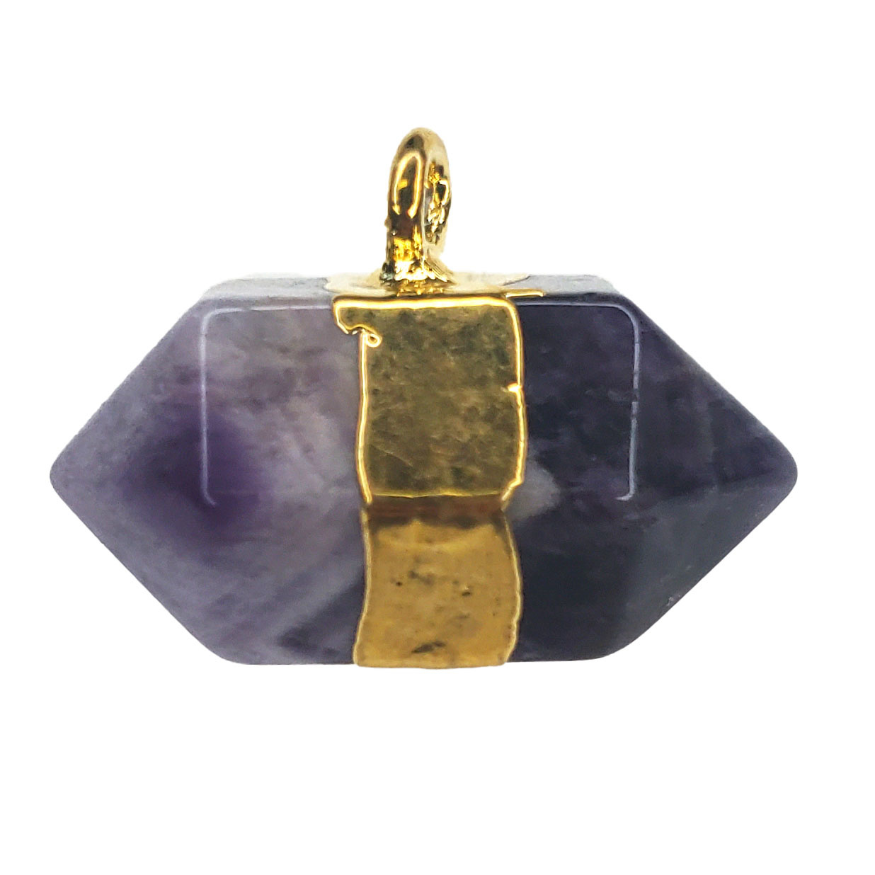 Amethyst Horizontal Double Point Pendant - Bead World Incorporated