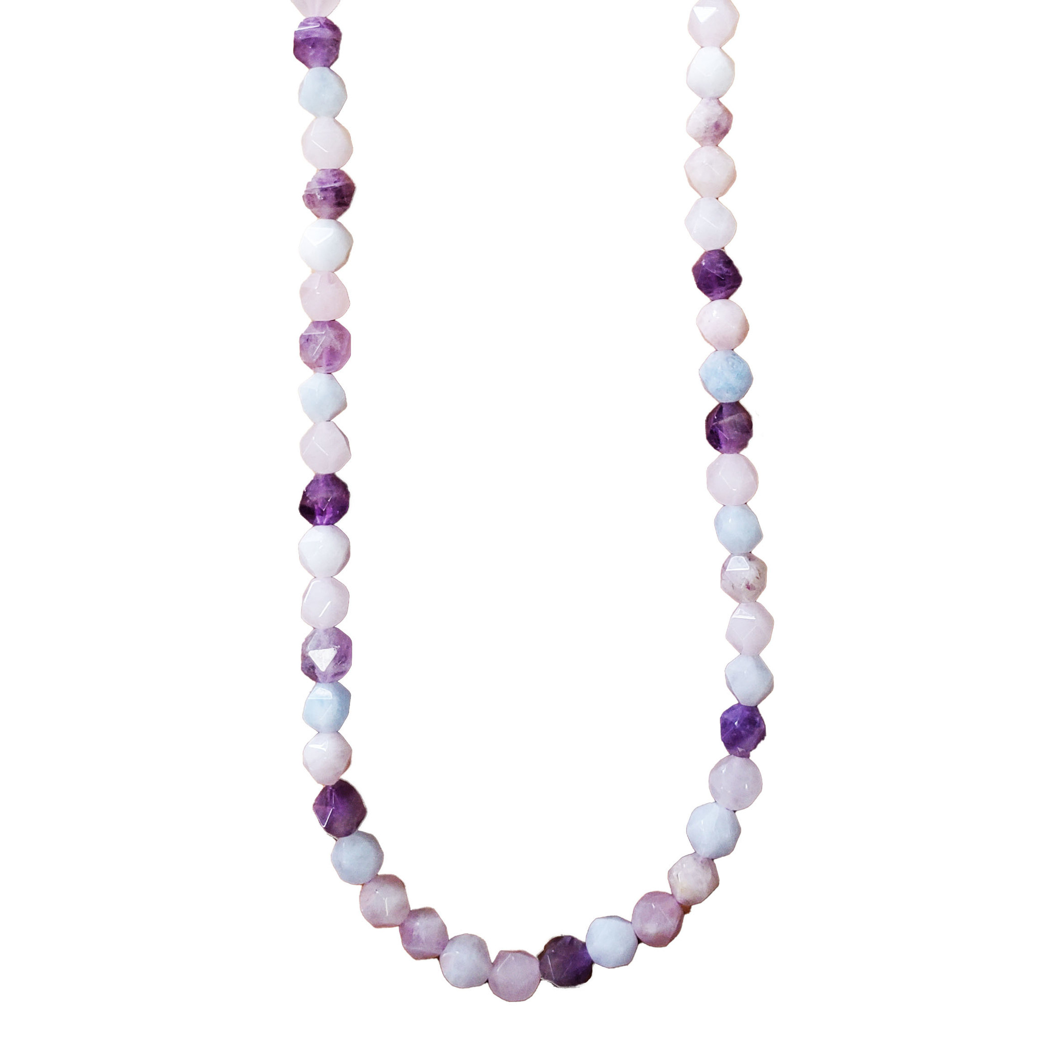 Faceted Star Cut Lavender 16" Strand - Bead World Incorporated