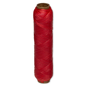 Imitation Sinew Red 3mm 70 Pound 20Yd - Bead World Incorporated