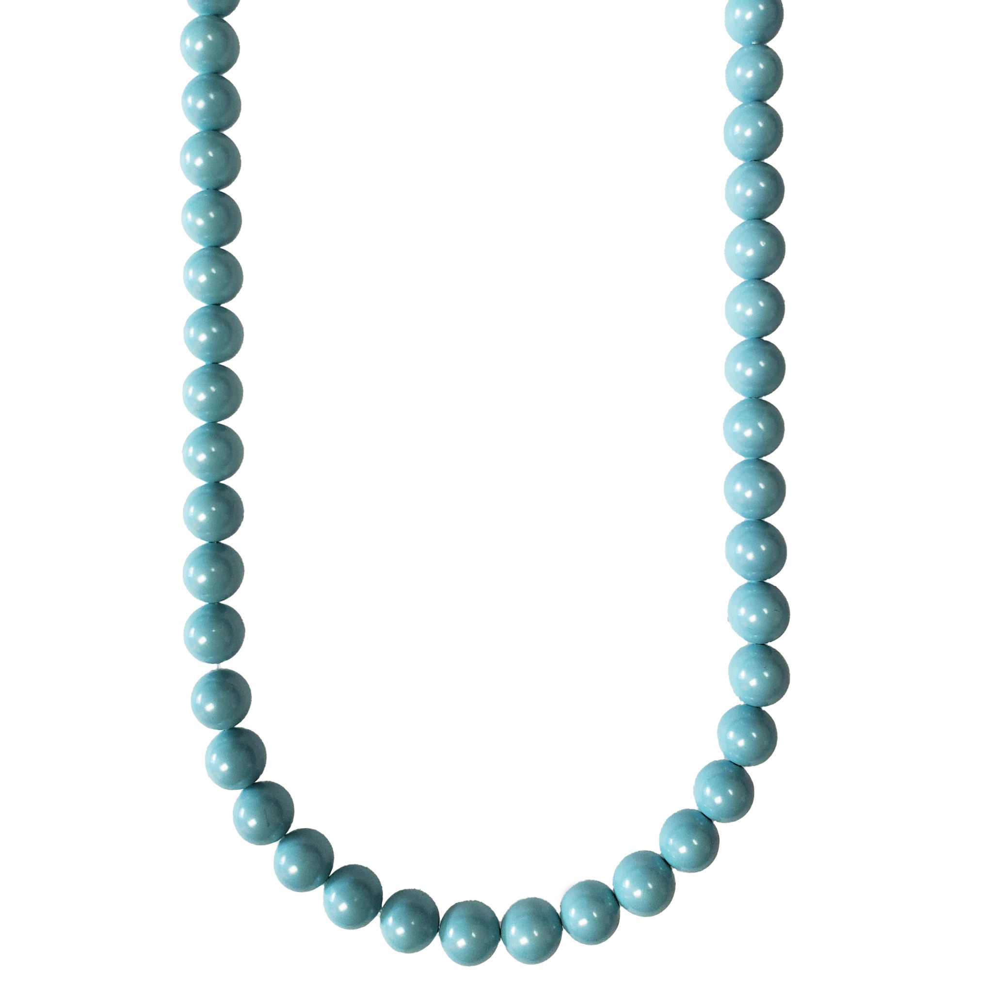 Light Blue Shell Pearl 16" Strand 10mm - Bead World Incorporated
