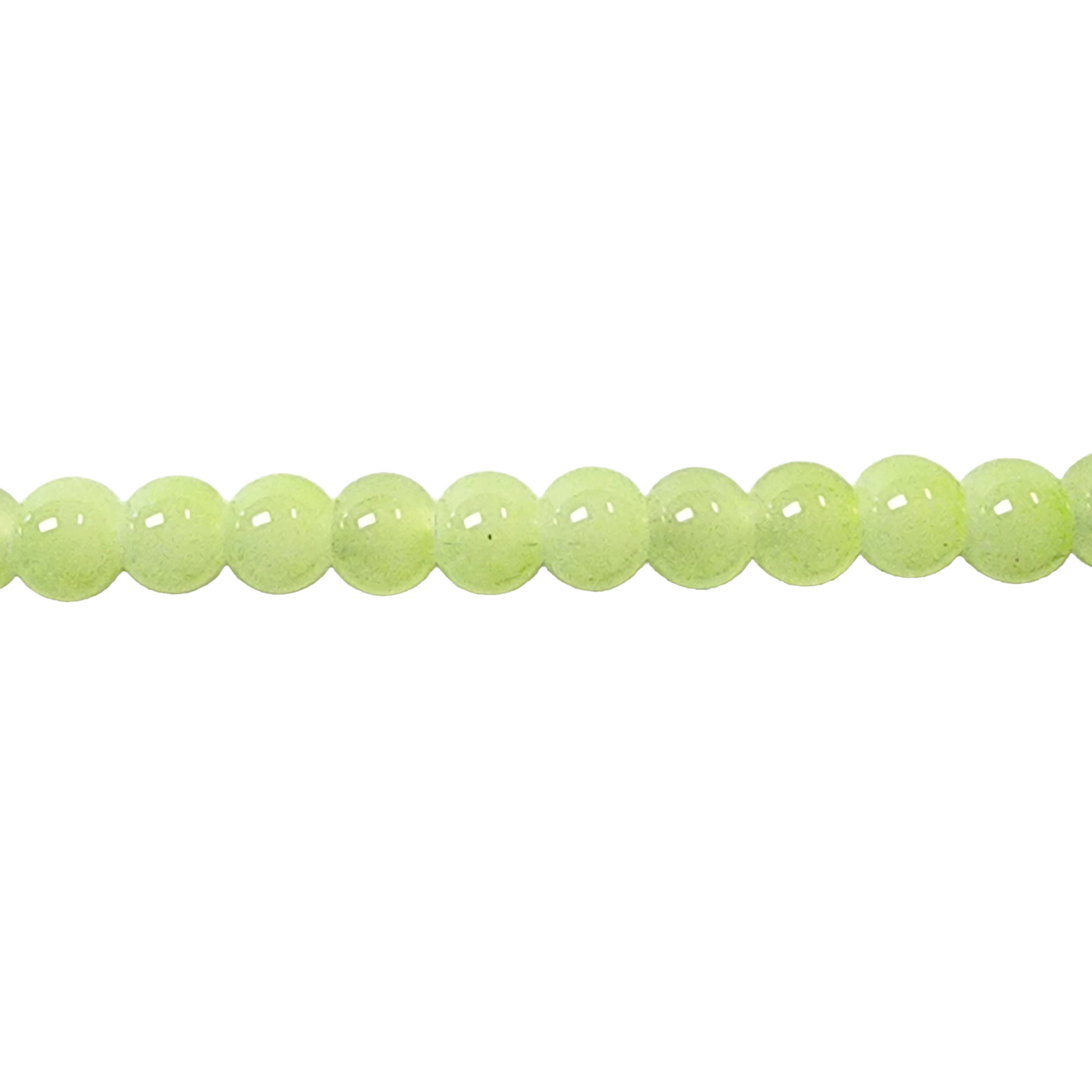 Glass Bead Translucent Lime Green - Bead World Incorporated