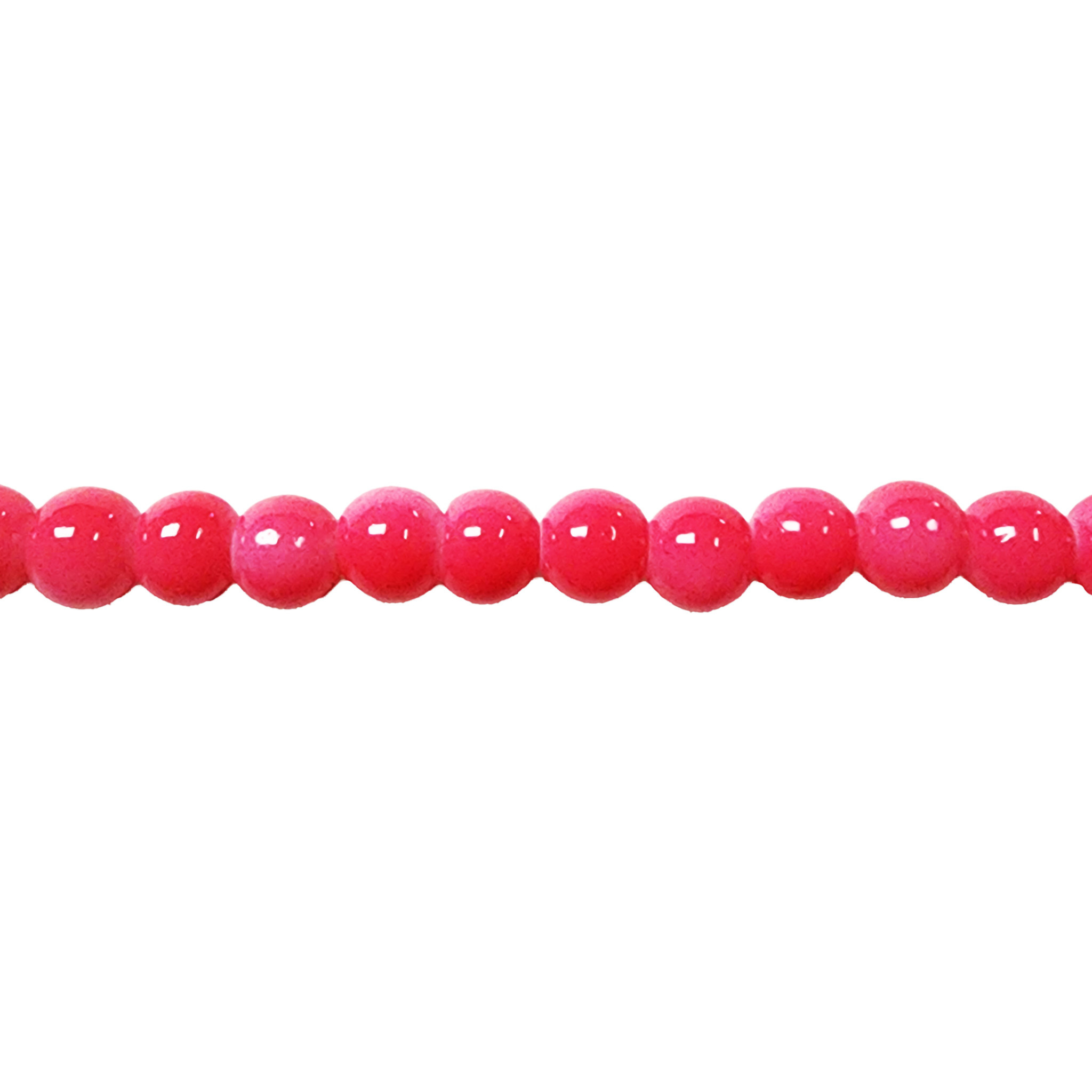 Glass Bead Opaque Fiery Rose - Bead World Incorporated
