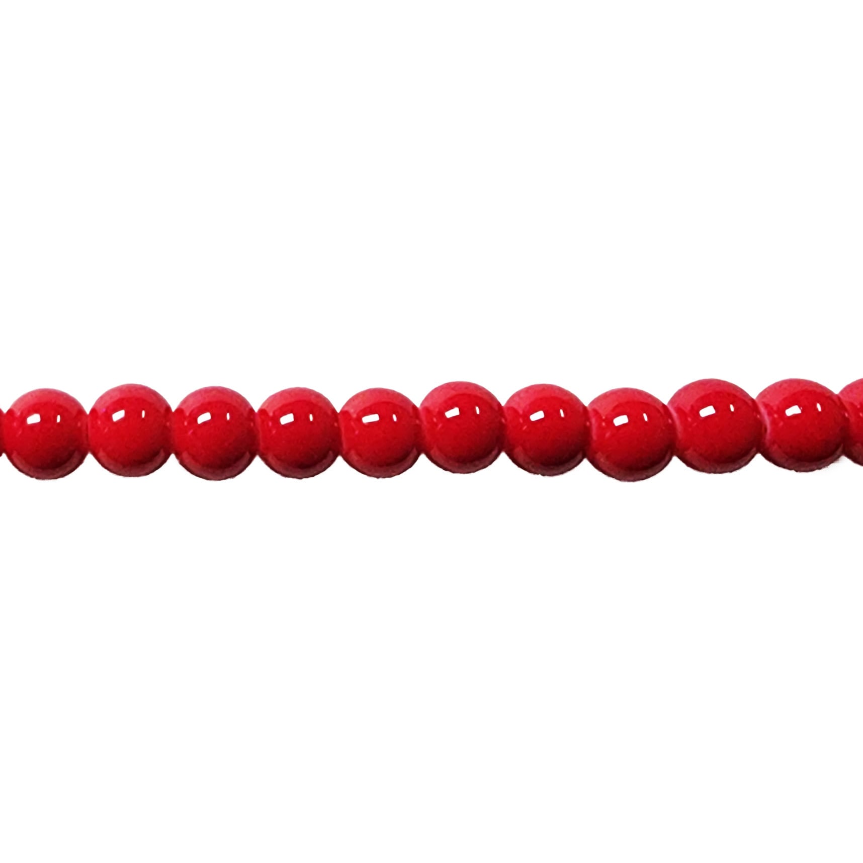 Glass Bead Opaque Rose Red - Bead World Incorporated
