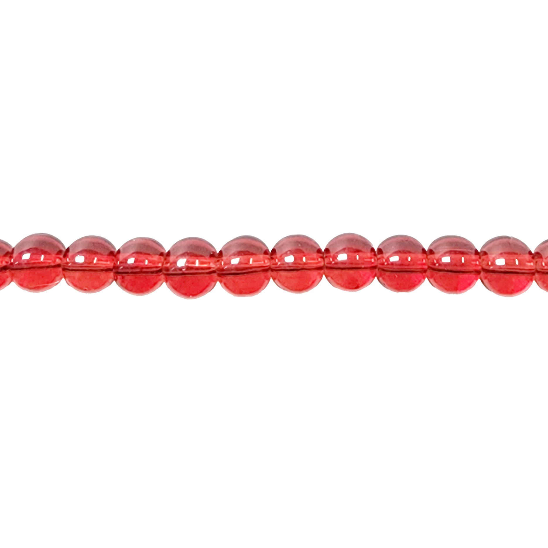 Glass Bead Transparent Dark Red - Bead World Incorporated