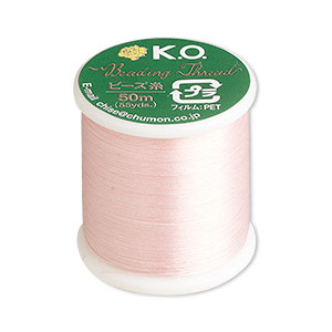 KO Thread KO Thread Nylon Pink 55Yrds 0.15mm diameter - Bead World ...