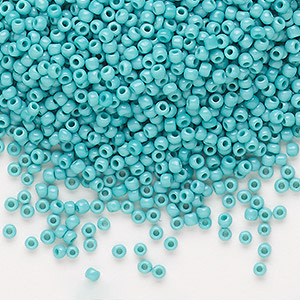 Dyna-Mites Dyna-Mites #11 Opaque Turquoise Blue 40 Grams pkg - Bead ...