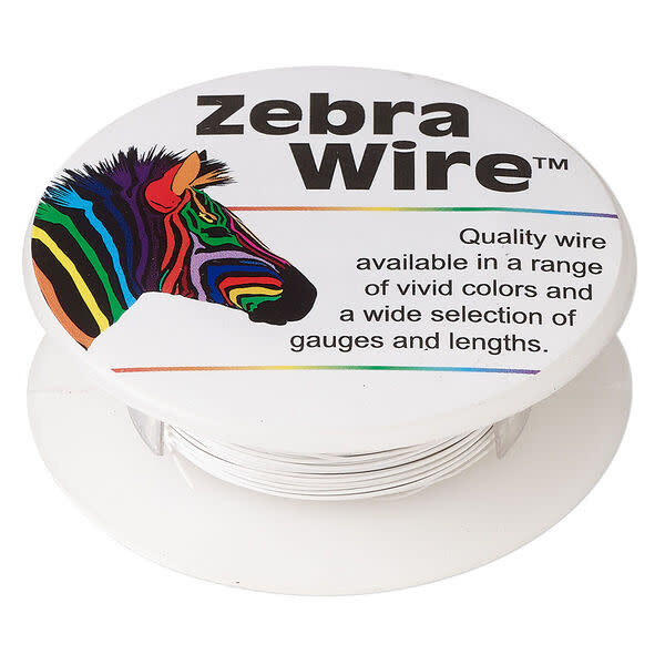 Zebra Wire Zebra Wire White 18Gauge/9Mtrs - Bead World Incorporated