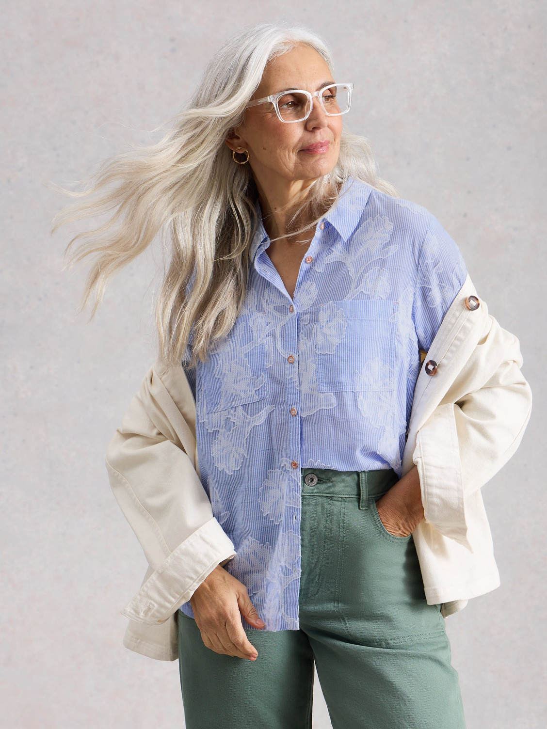 CHEMISE JACQUARD SOPHIE | WHITE STUFF FEMME | CANADA - Melanie X Boutiques