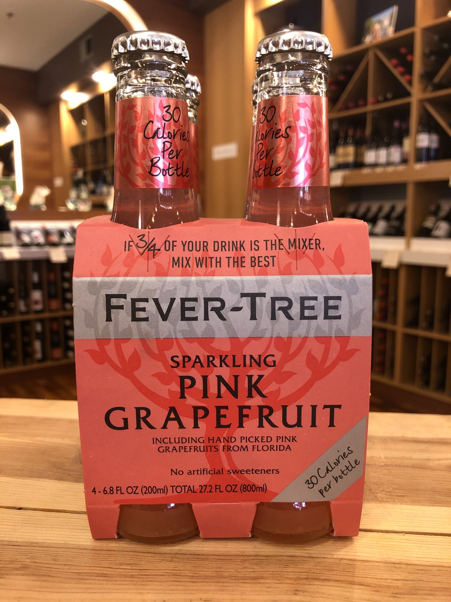 Fever Tree Sparkling Pink Grapefruit 4-pack - Downtown Wine + Spirits