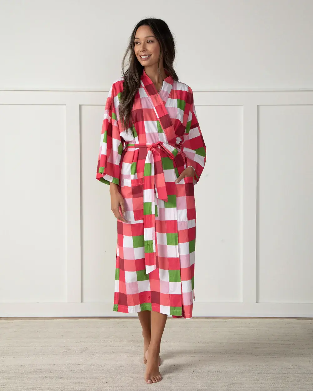 PRINTFRESH Buffalo Plaid, Robe, BPR - Touch of Class