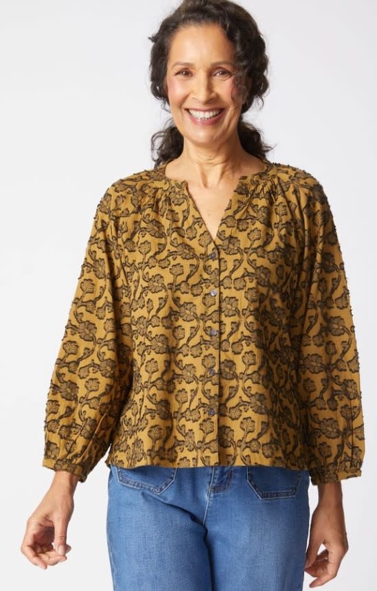 HABITAT Floral Jacquard Romance Shirt, 15800 - Touch of Class